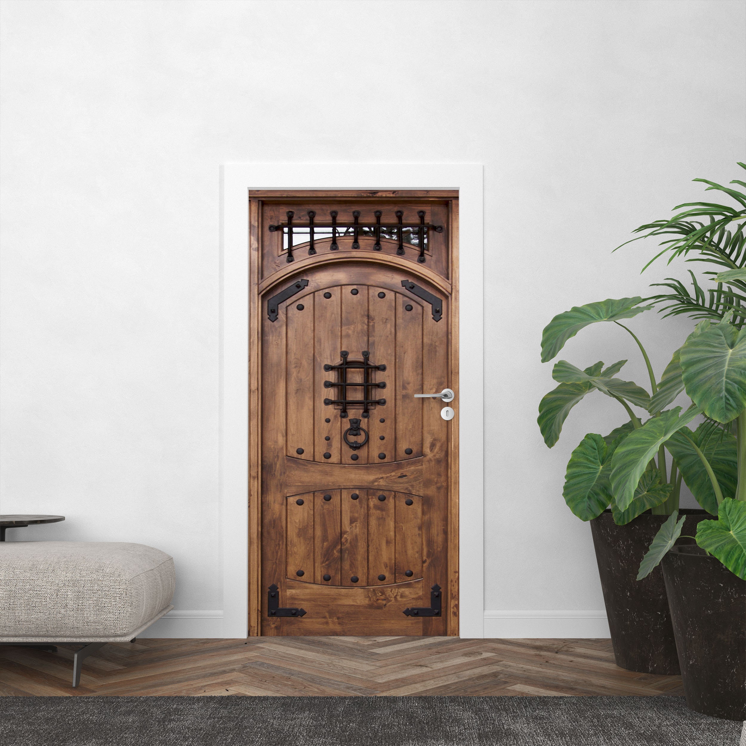 Wooden Rustic DOOR Decal Peel & Stick Vinyl Vintage Wood and - Etsy ...