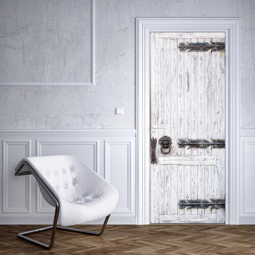 Wooden Rustic DOOR Decal Peel & Stick Vinyl Vintage Wood and - Etsy