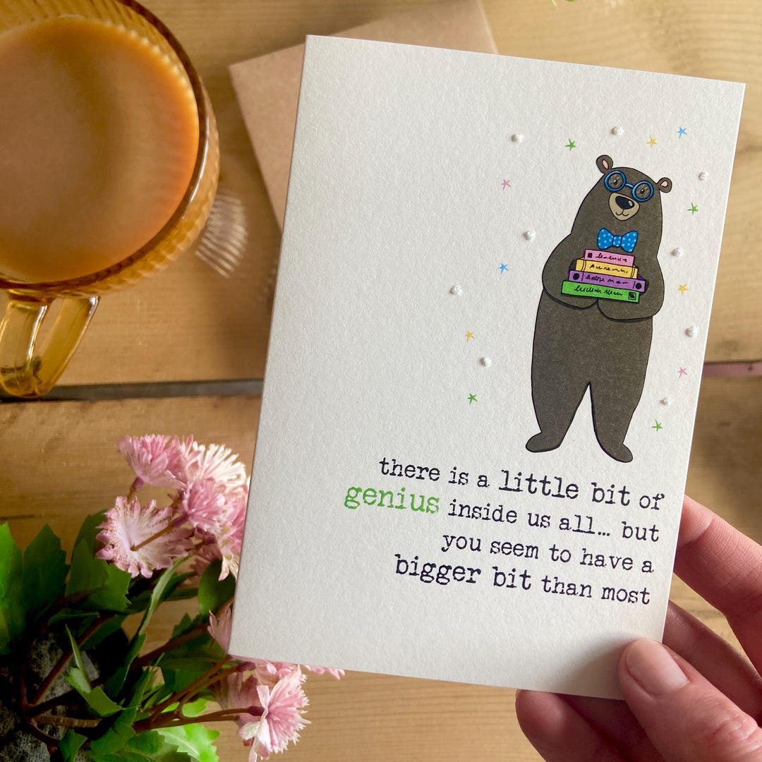 Genius Congratulations Card (ss1960) Exams Card - Graduation Success ...
