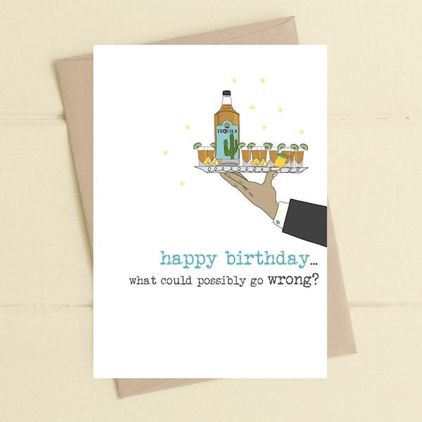 Tequila Happy Birthday - Etsy UK