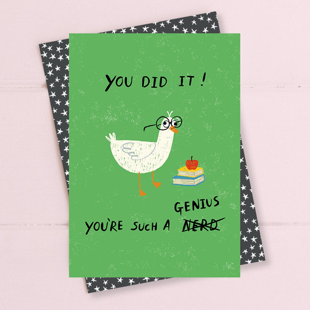 You're Such a Genius Card (KM017) - Well Done - You Did It ...