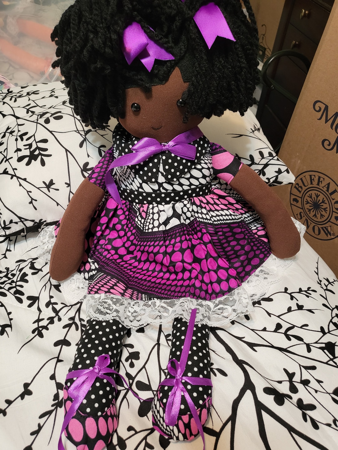 Handmade Black Doll - Etsy