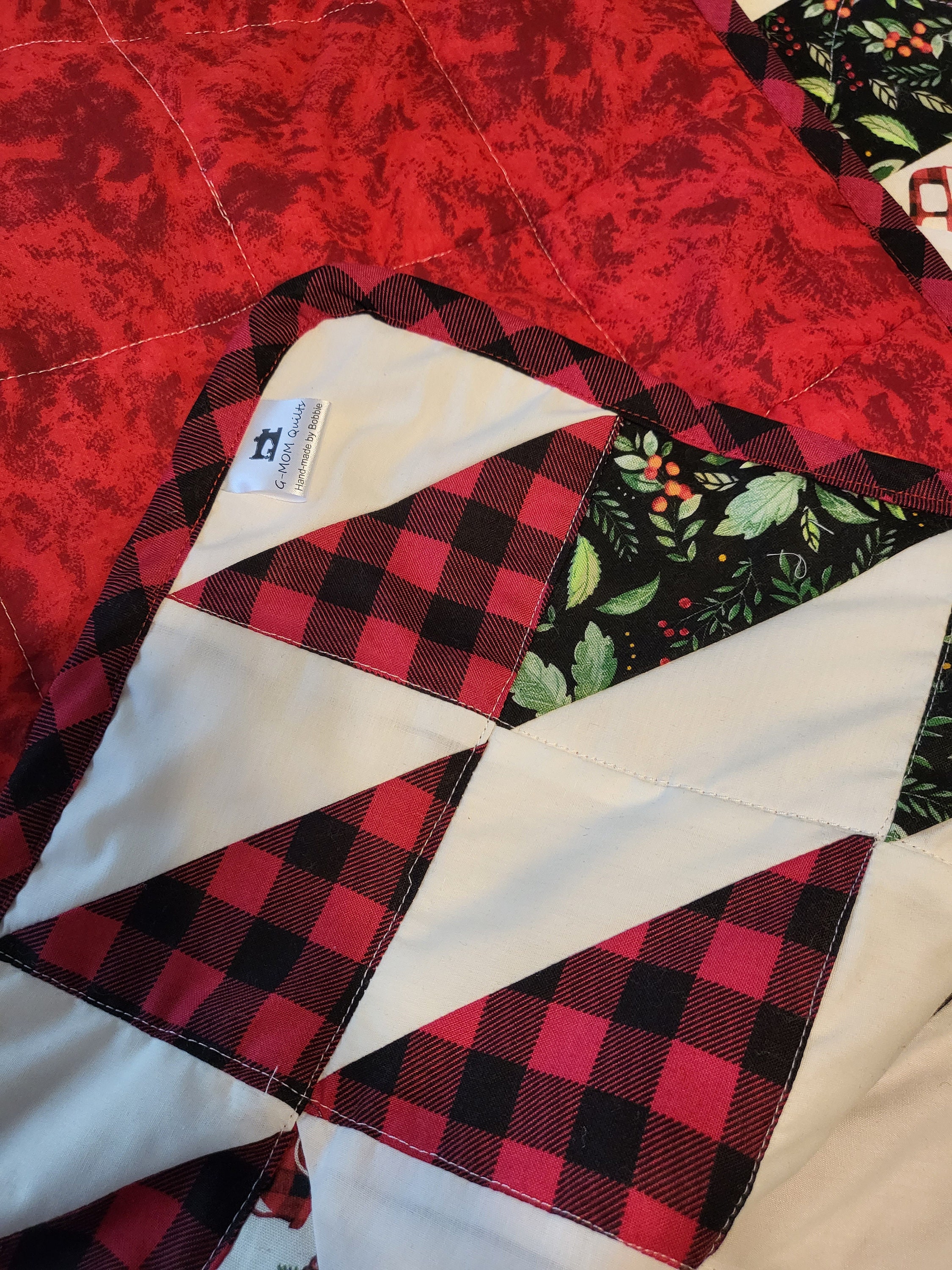 Christmas Quilt With Lumberjack Bias Borders - Etsy