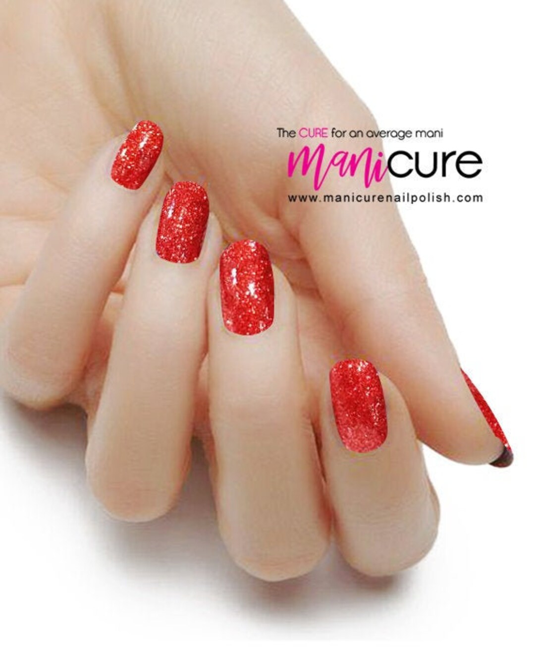 Ruby Red Slippers Glitter, Manicure Real Nail Polish Strips, Dry Nail ...