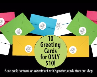 Bulk Assorted Greeting Cards - Etsy