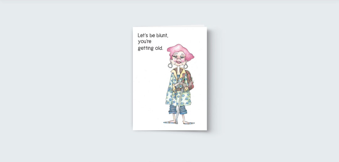 Let's Be Blunt Birthday Card! - Etsy