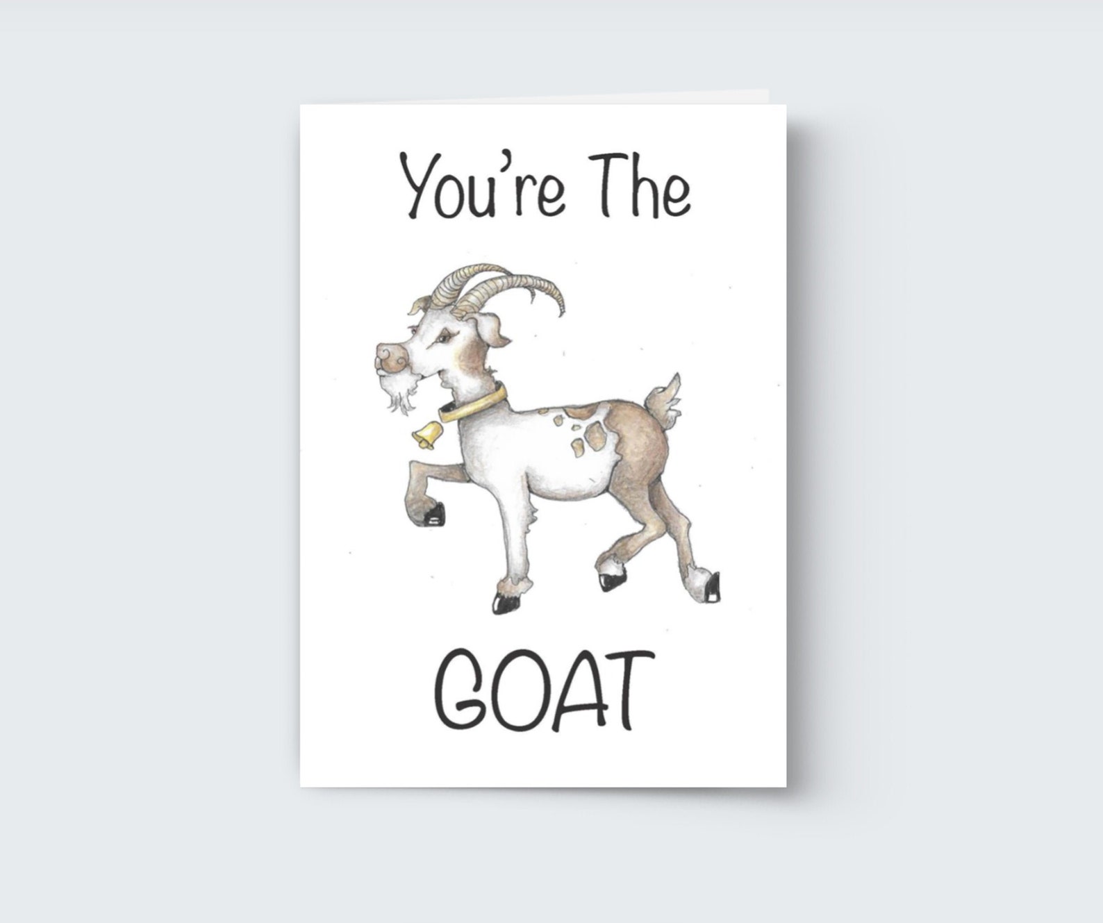 You're the Goat! Greatest of All Time! Greeting Card - Etsy