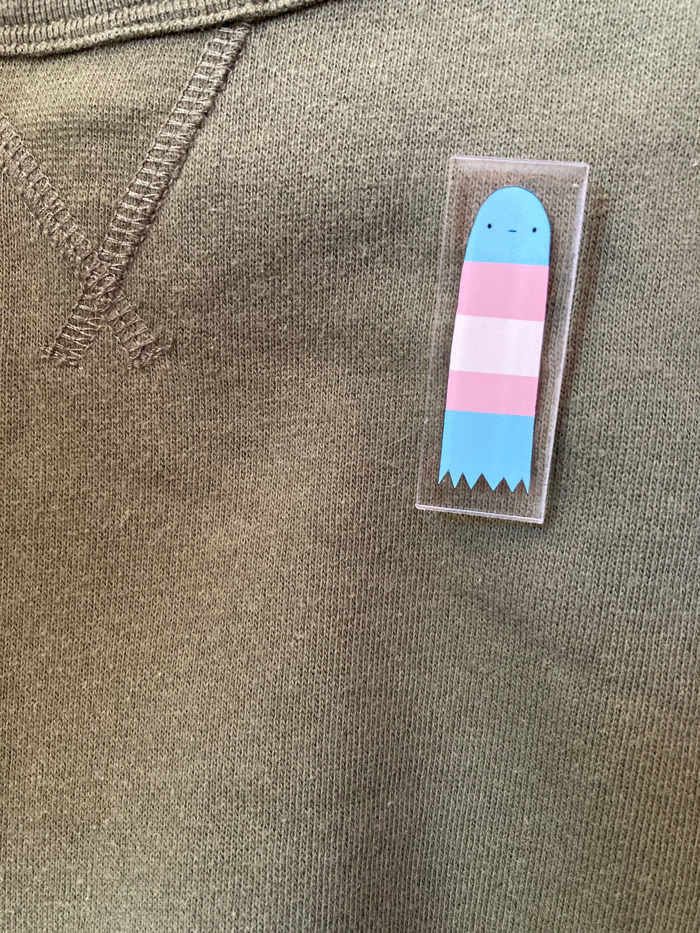 Ghost Pride Pin | Transgender Flag - Etsy