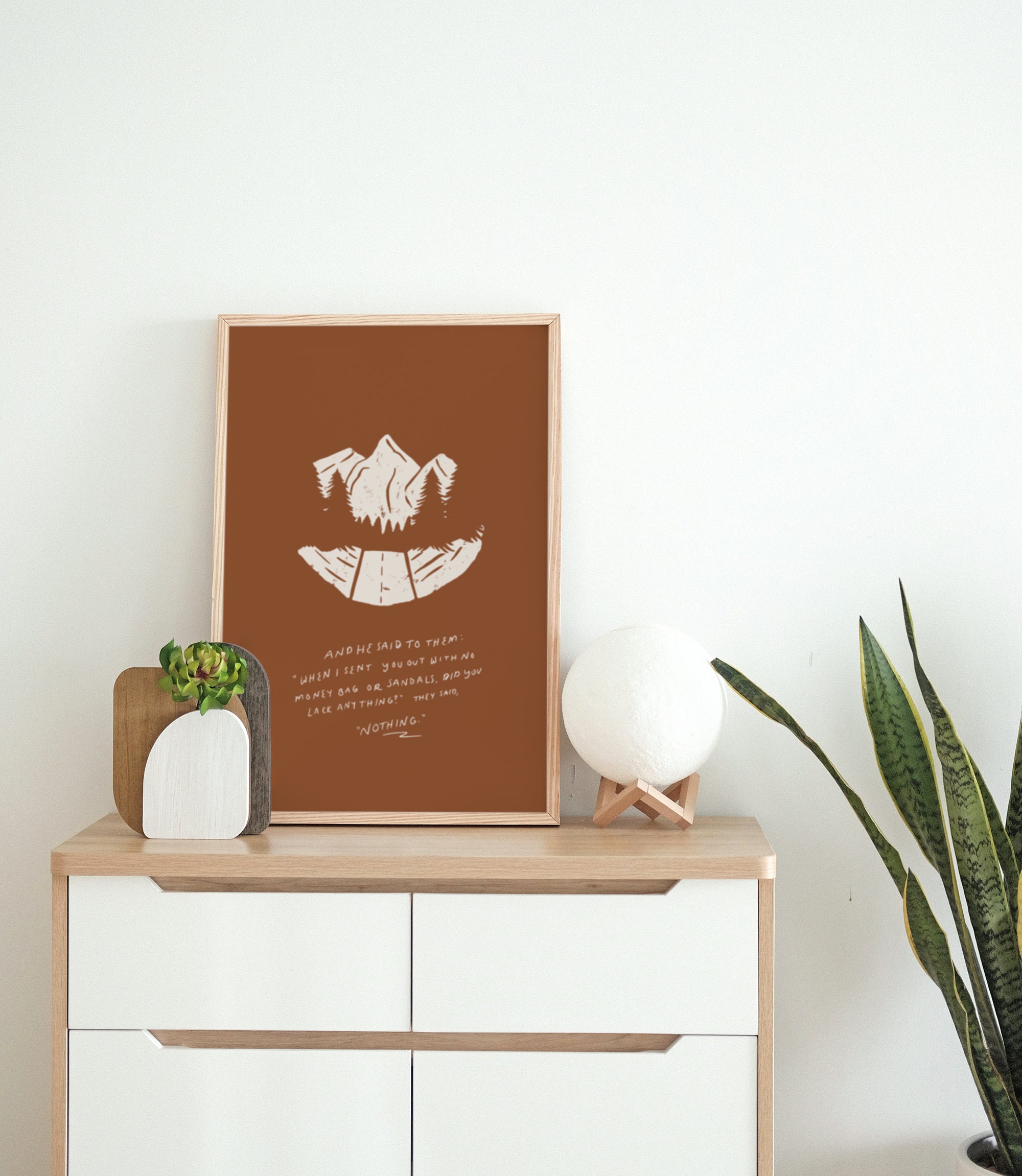 LACKING NOTHING • Scripture Digital Print • Christian Wall Art ...