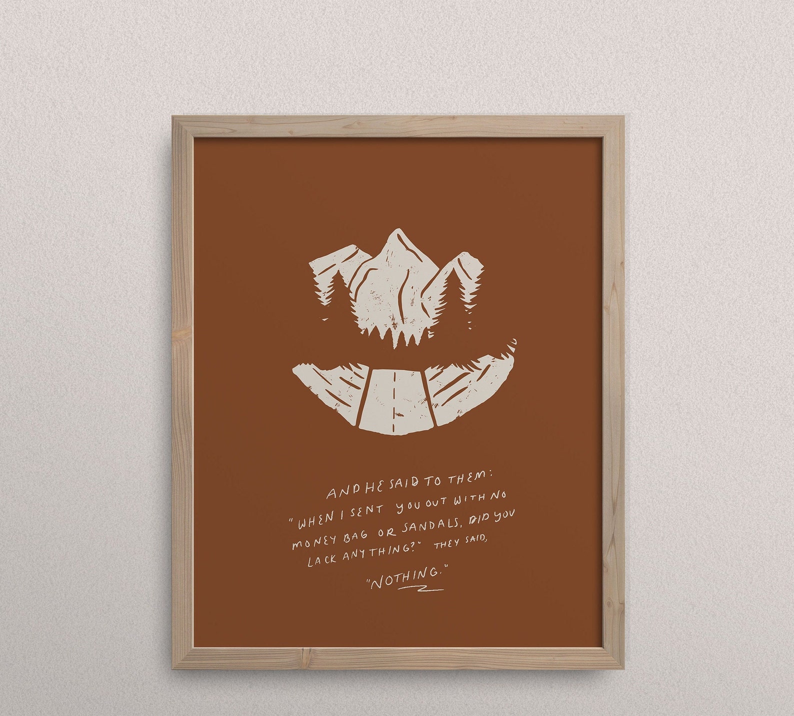LACKING NOTHING • Scripture Digital Print • Christian Wall Art ...