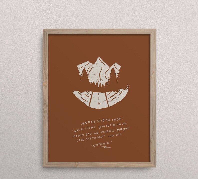 LACKING NOTHING • Scripture Digital Print • Christian Wall Art ...