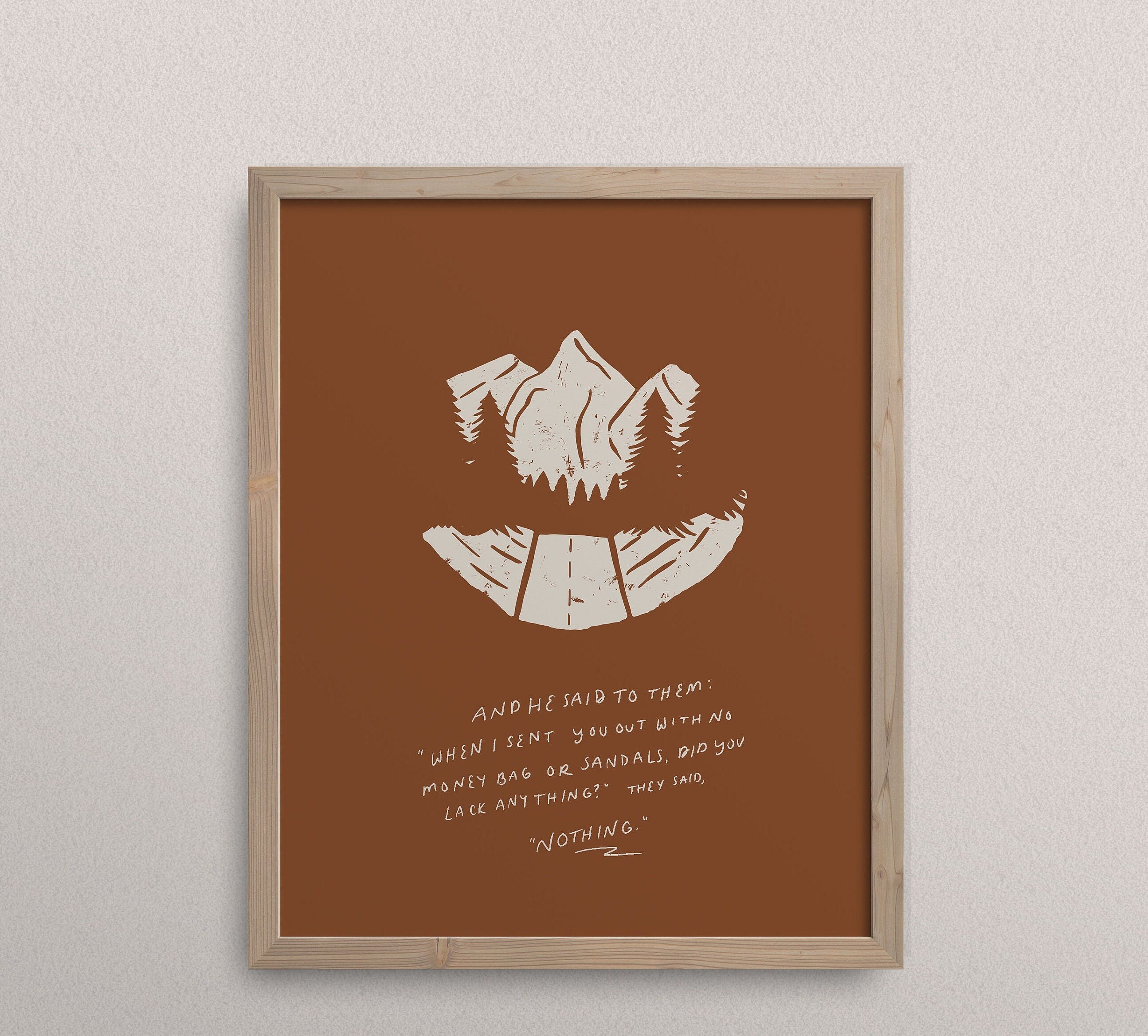 LACKING NOTHING • Scripture Digital Print • Christian Wall Art ...