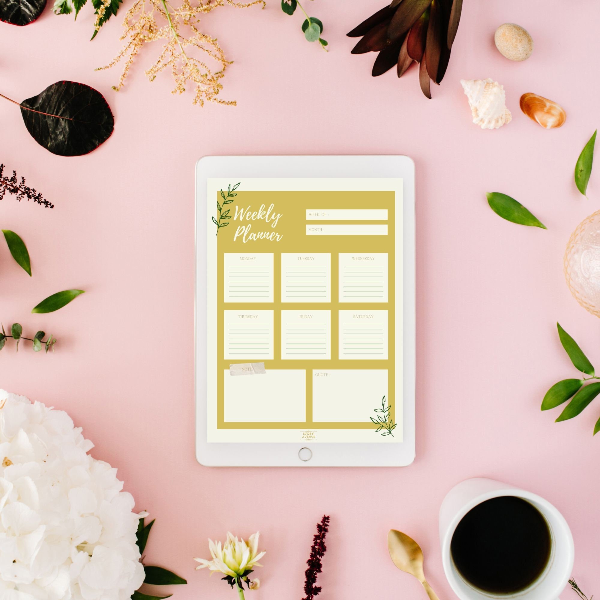 Weekly Planner Printable to Do List Personalized Planner Editable ...