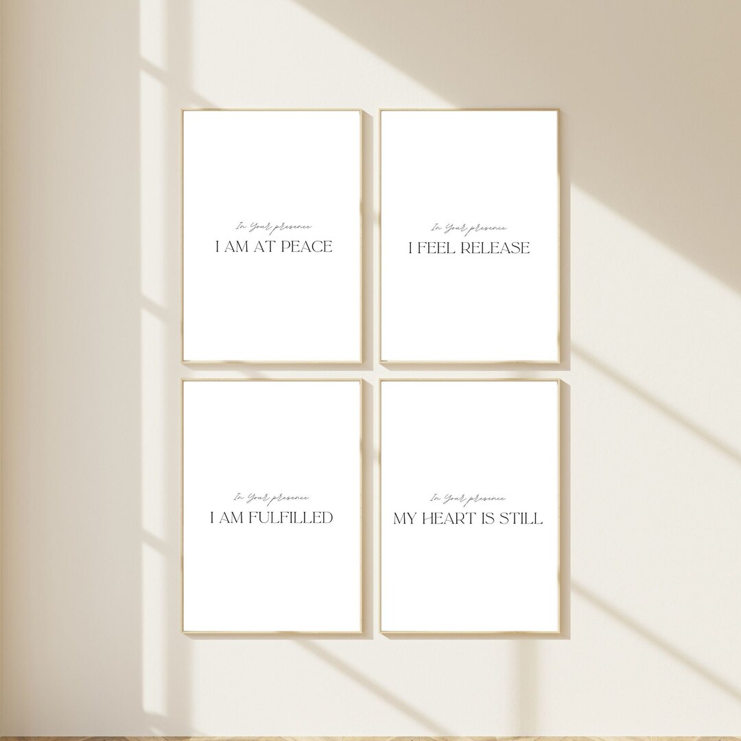 Christian Scripture Art Set of 3, Instant Download, Hymn Lyrics ...
