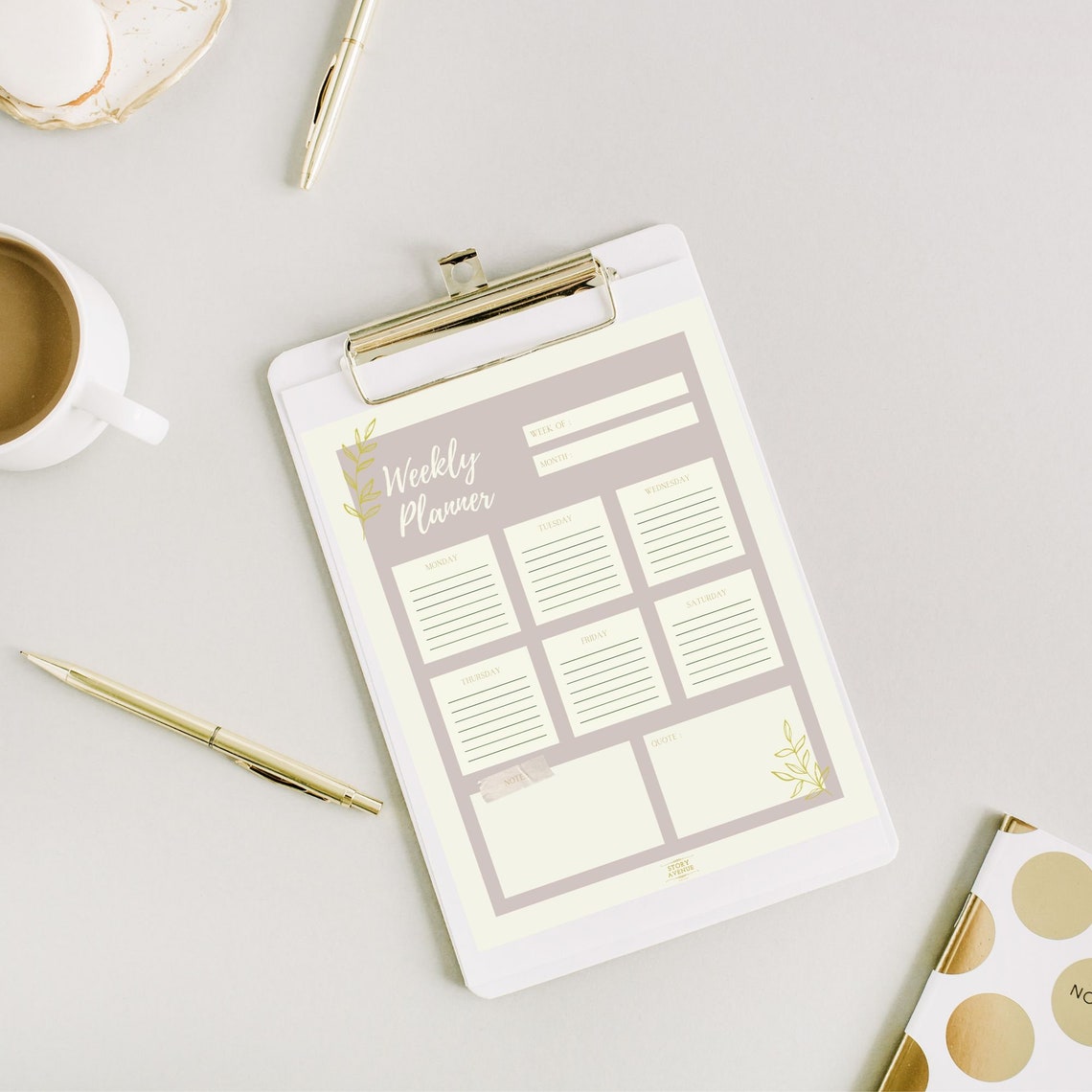 Weekly Planner Printable to Do List Personalized Planner Editable ...