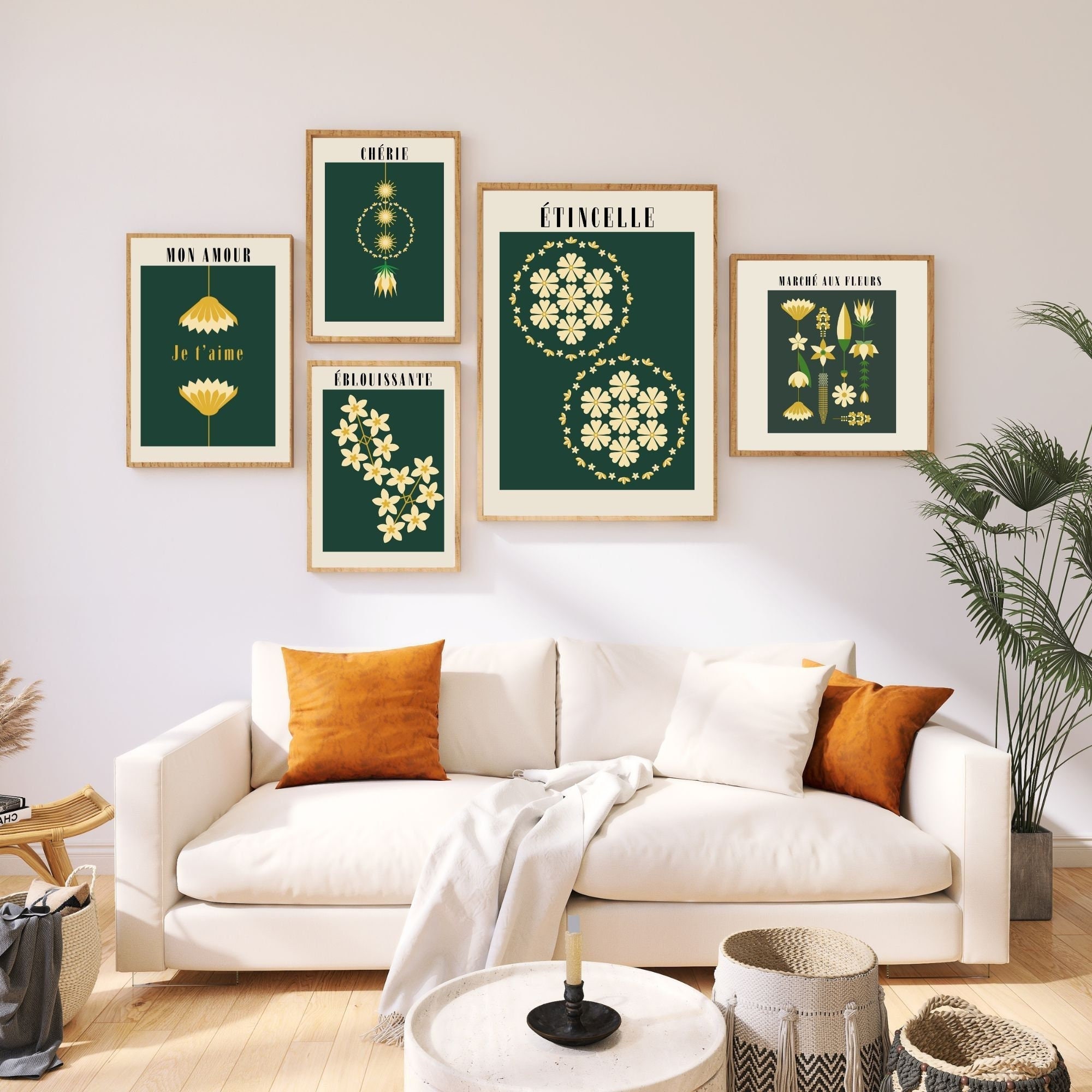 Flower Market Print Set of 6, Elegant, Flower Market Posters, DIGITAL ...