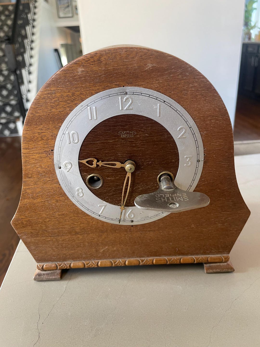 Smiths Enfield Mantle Clock England Vintage Wood - Etsy