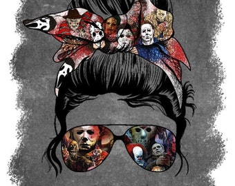 Horror Mom Life Png | Etsy