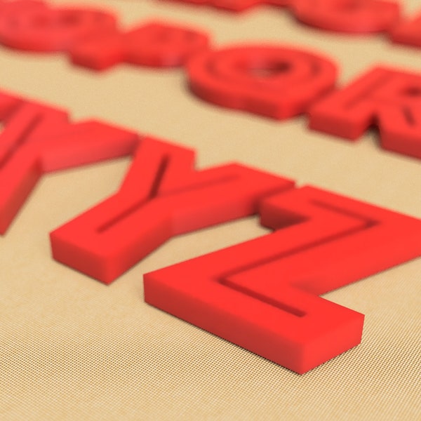 3d Printed Alphabet - Etsy