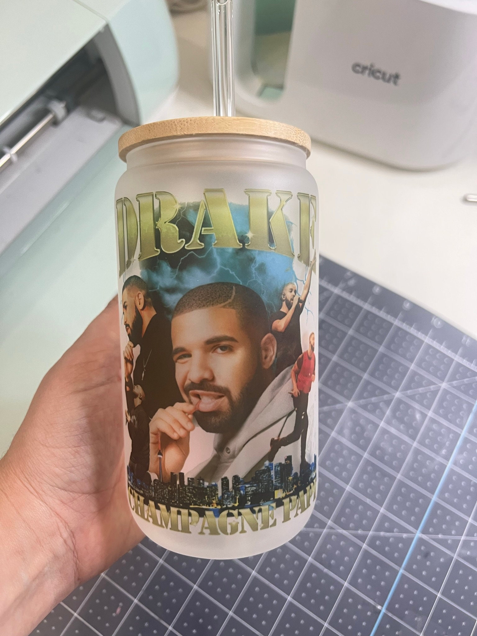 Drake Glass Can Drake Cup Drake Gifts - Etsy