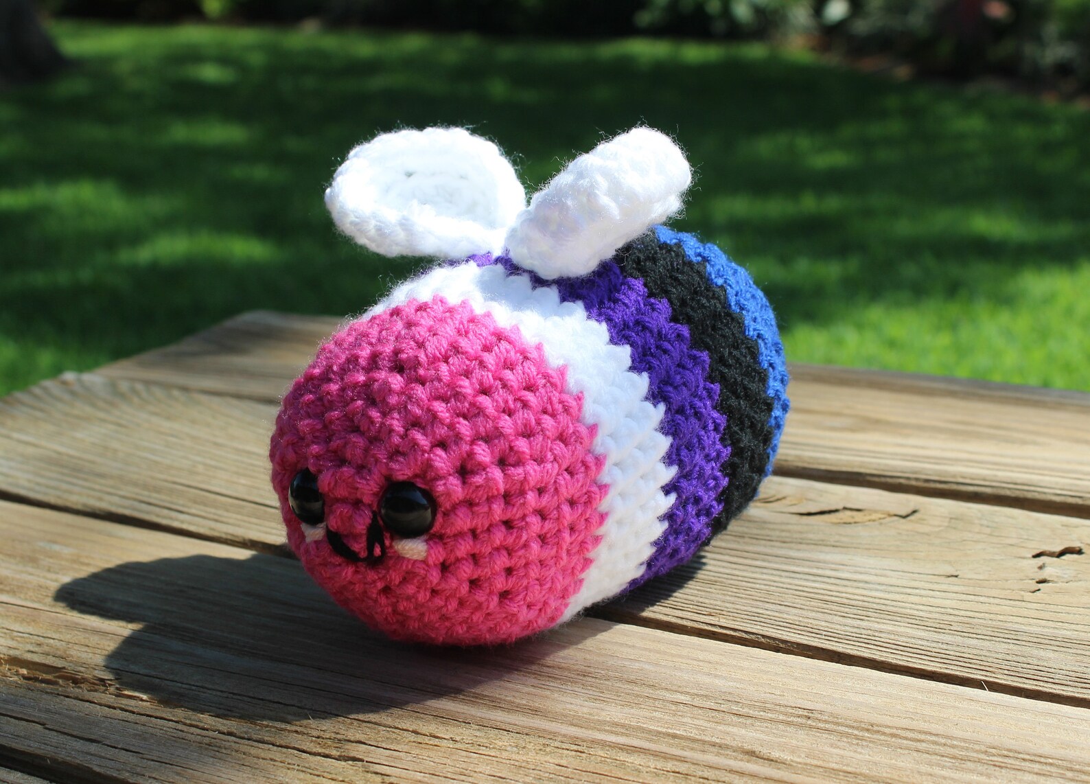 Crochet Genderfluid Pride Bee Plush Amigurumi LGBT Trans Queer | Etsy