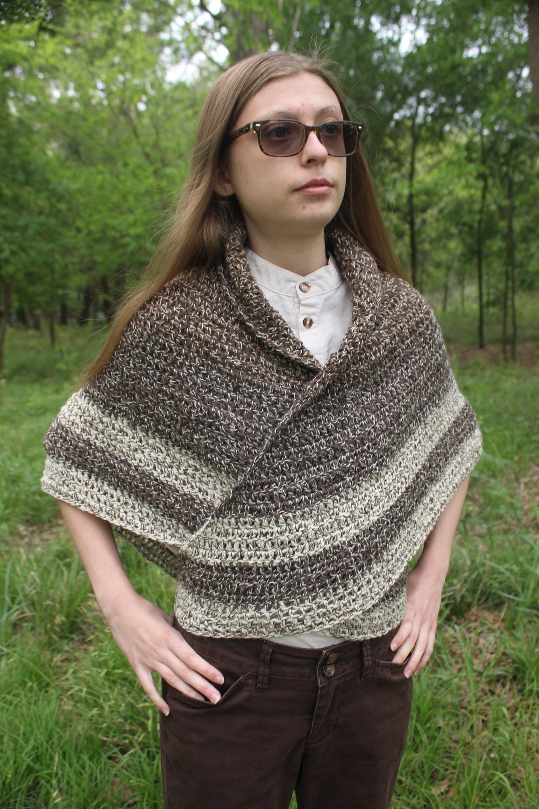 Crochet Outlander Shawl Wool Sontag Shawl Historybounding Scottish Tie ...
