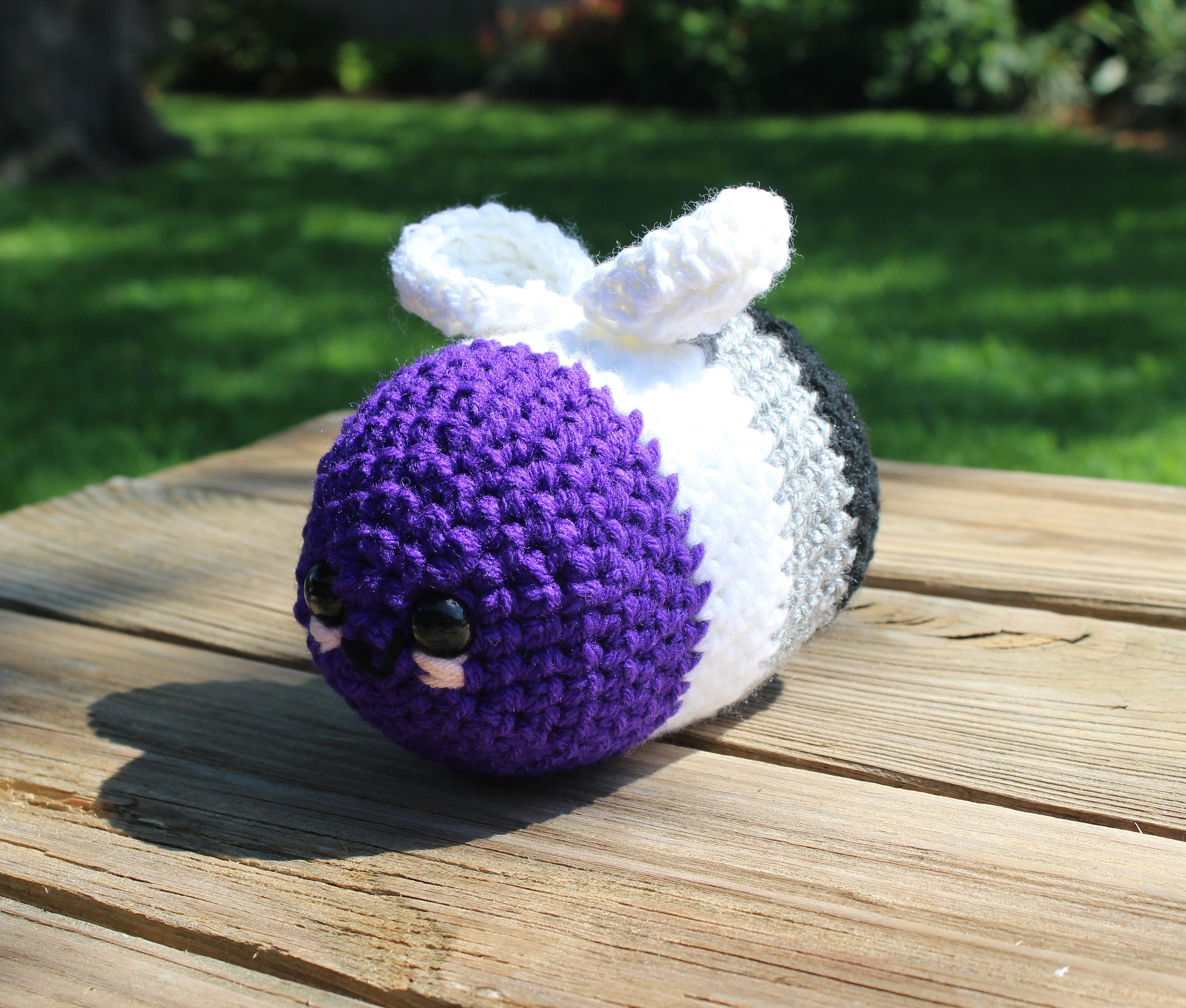 Crochet Asexual Pride Bee Plush Amigurumi LGBT Queer - Etsy