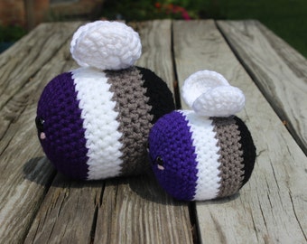 Crochet Bi Pride Bee Plush Amigurumi LGBT Queer - Etsy