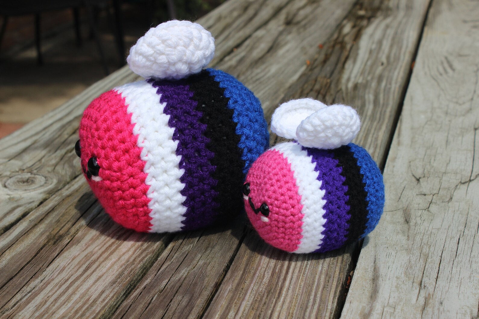 Crochet Genderfluid Pride Bee Plush Amigurumi LGBT Trans Queer - Etsy