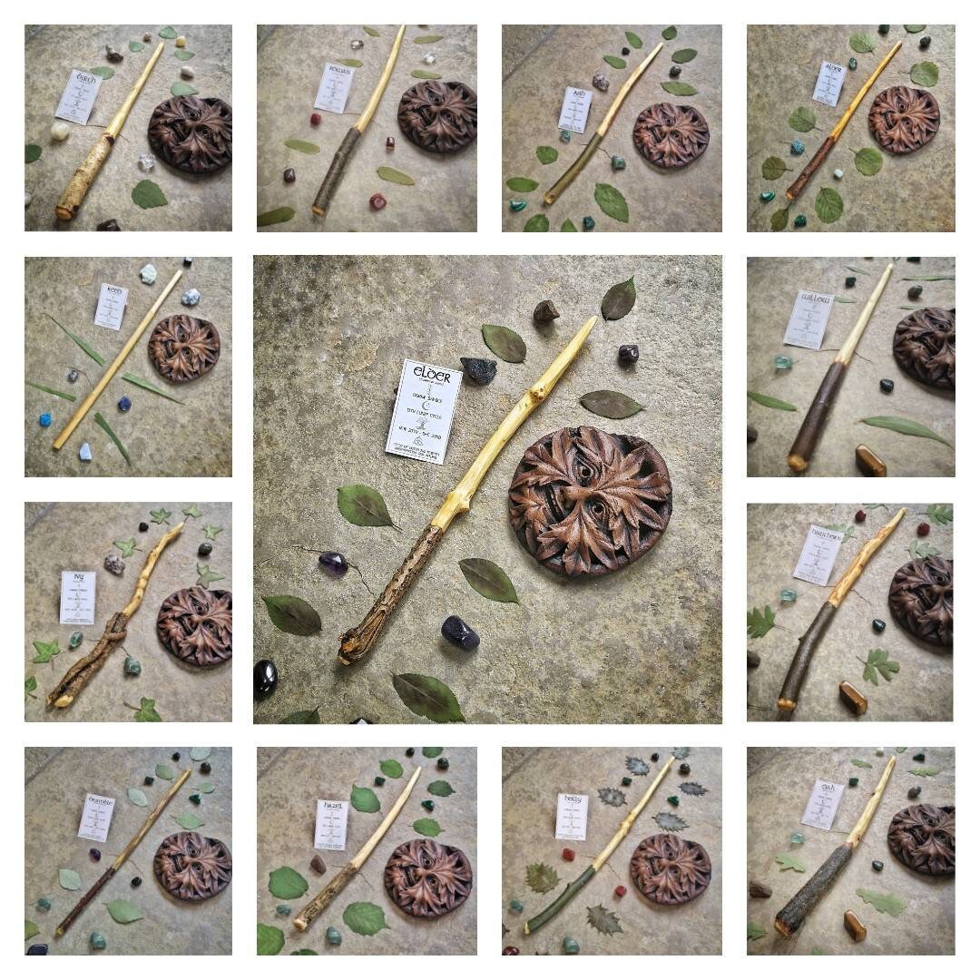 13 Ogham Ritual Wands Magical Forest Tools Hand Made to Order With ...