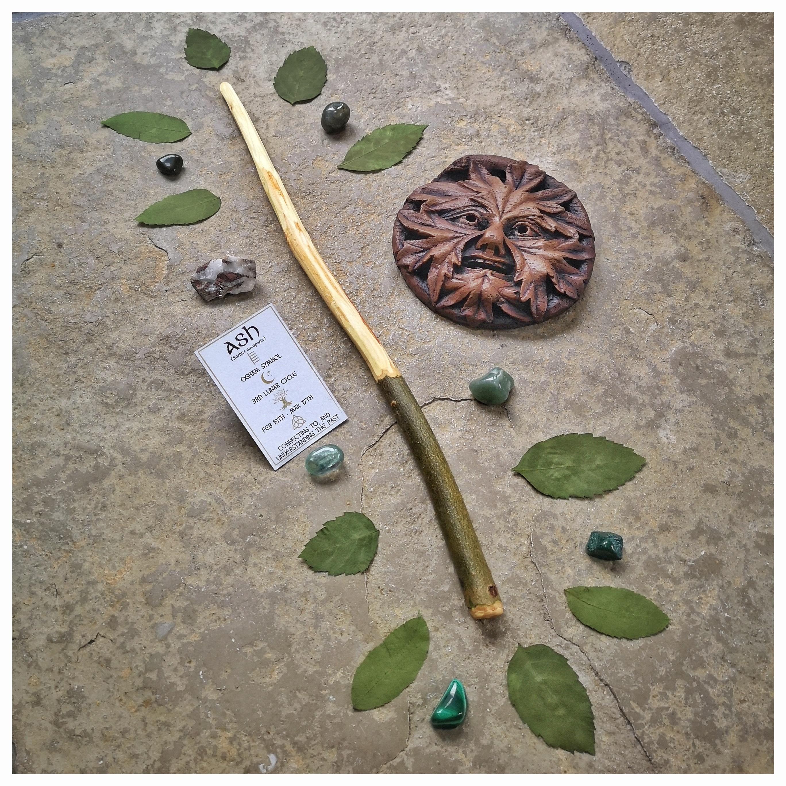 Ash Tree of Life Ritual Ogham Wand Magical Forest Tools - Etsy