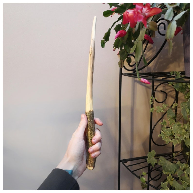 Hazel Ritual Ogham Wand Magical Forest Tools Hand Made to - Etsy
