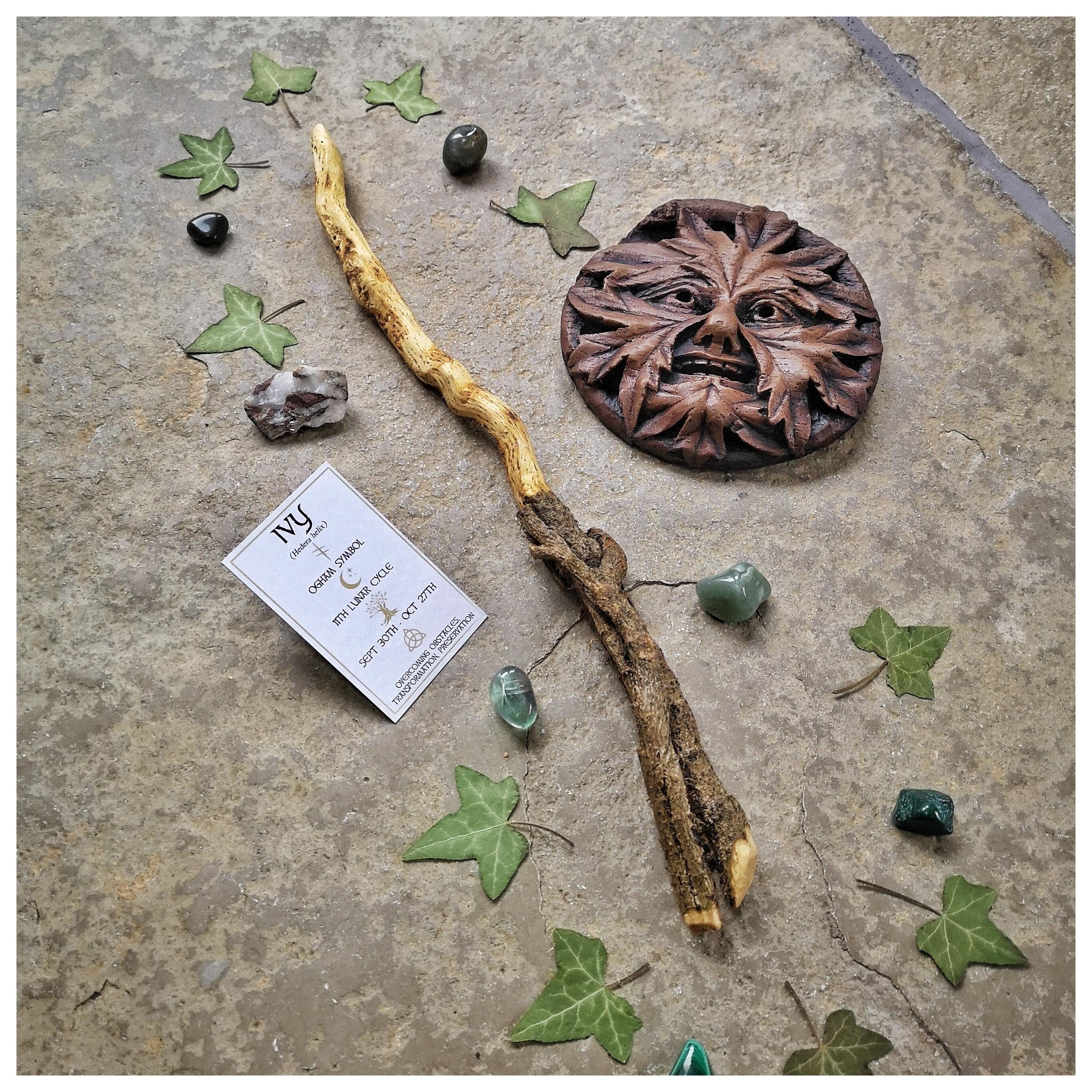 Ivy Ritual Ogham Wand Magical Forest Tools Hand Made to Order With ...