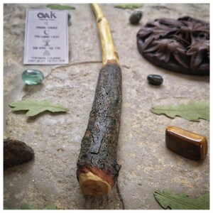Oak Ritual Ogham Wand Magical Forest Tools Hand Made to | Etsy