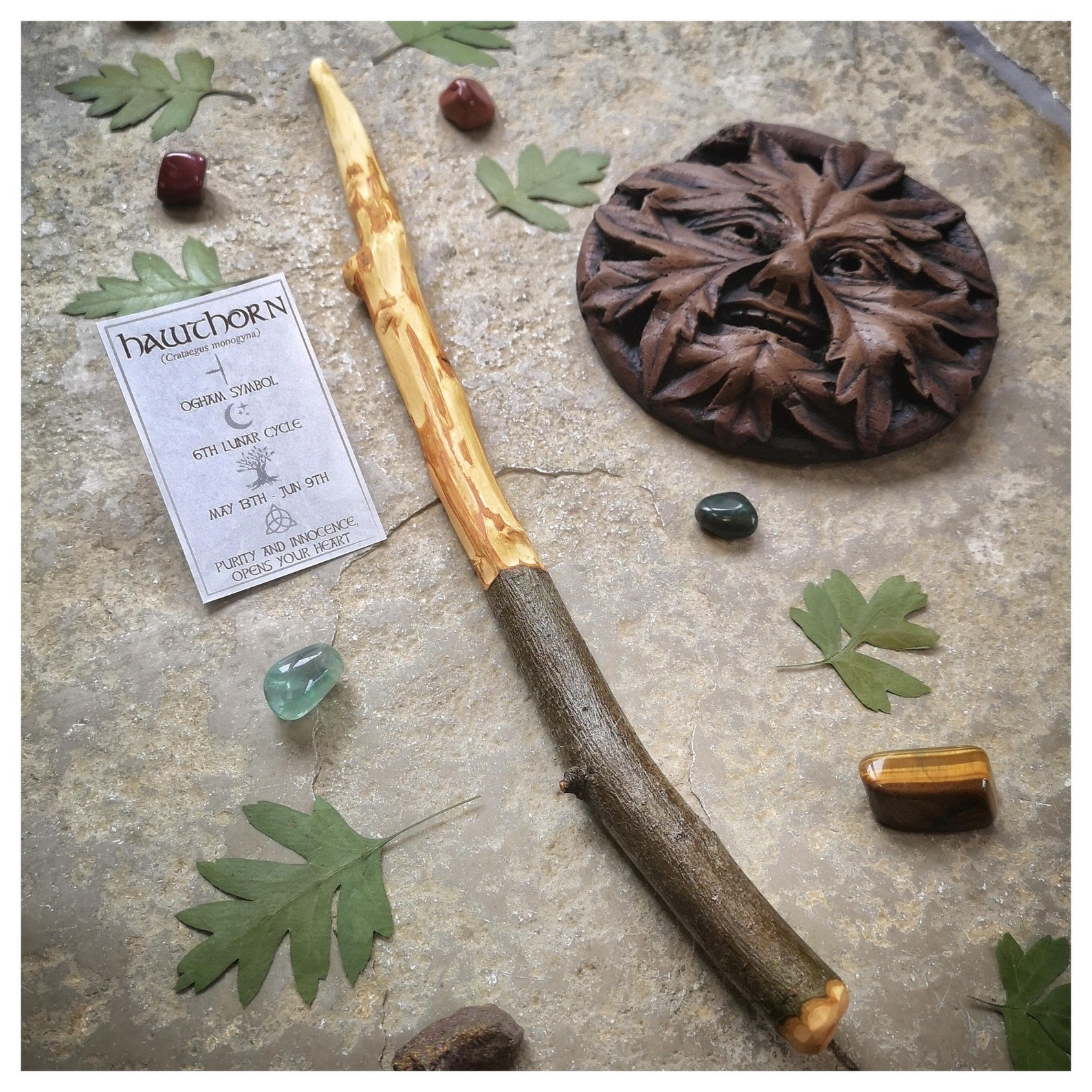 Hawthorn Ritual Ogham Wand Magical Forest Tools Hand Made - Etsy Canada