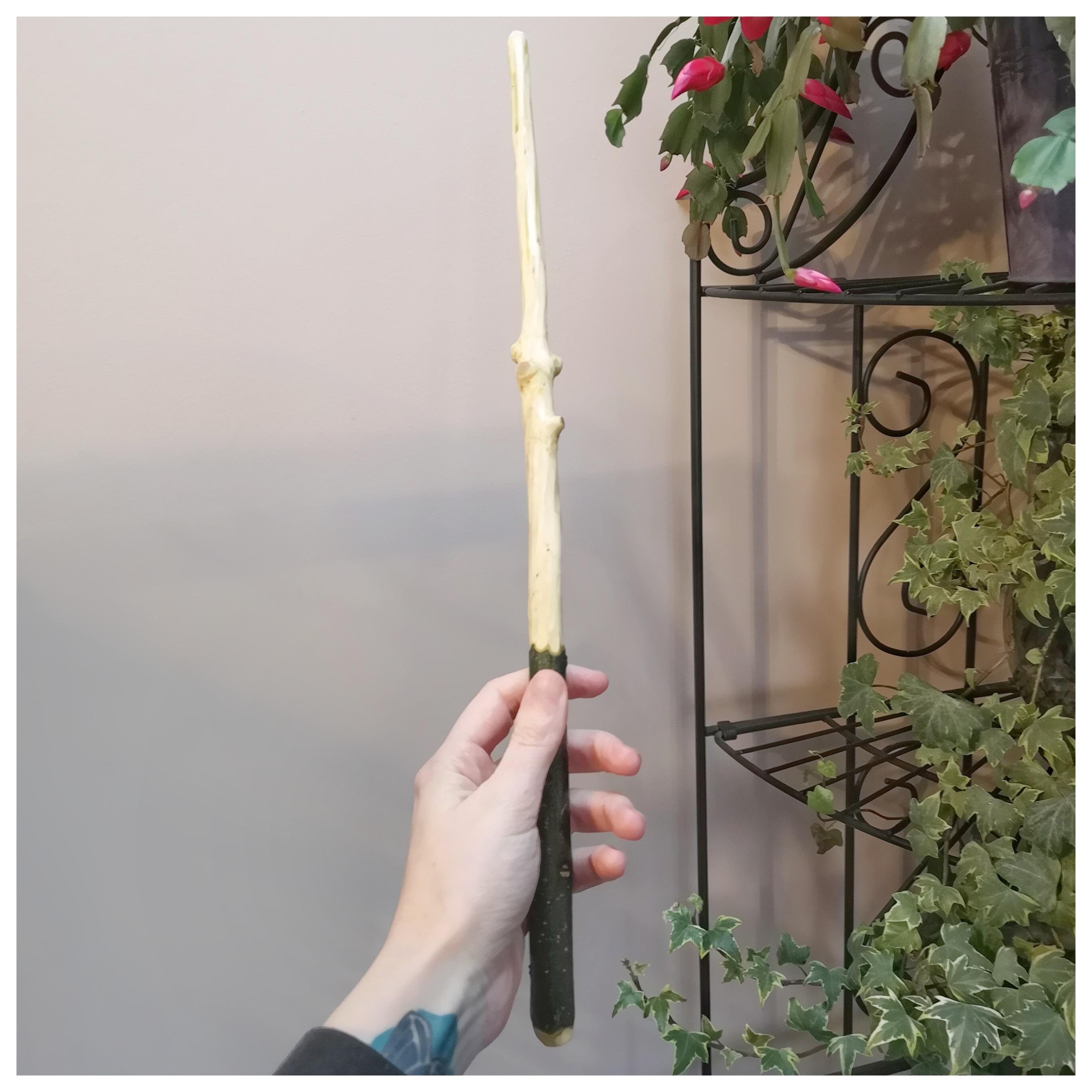 Holly King Ritual Ogham Wand Magical Forest Tools Hand | Etsy