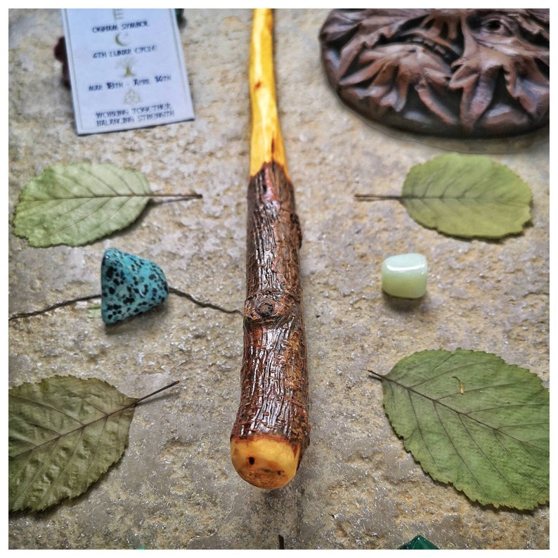 Alder Ritual Ogham Wand Magical Forest Tools Hand Made to Order With ...