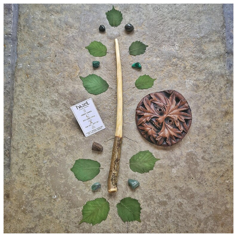 Hazel Ritual Ogham Wand Magical Forest Tools Hand Made to - Etsy