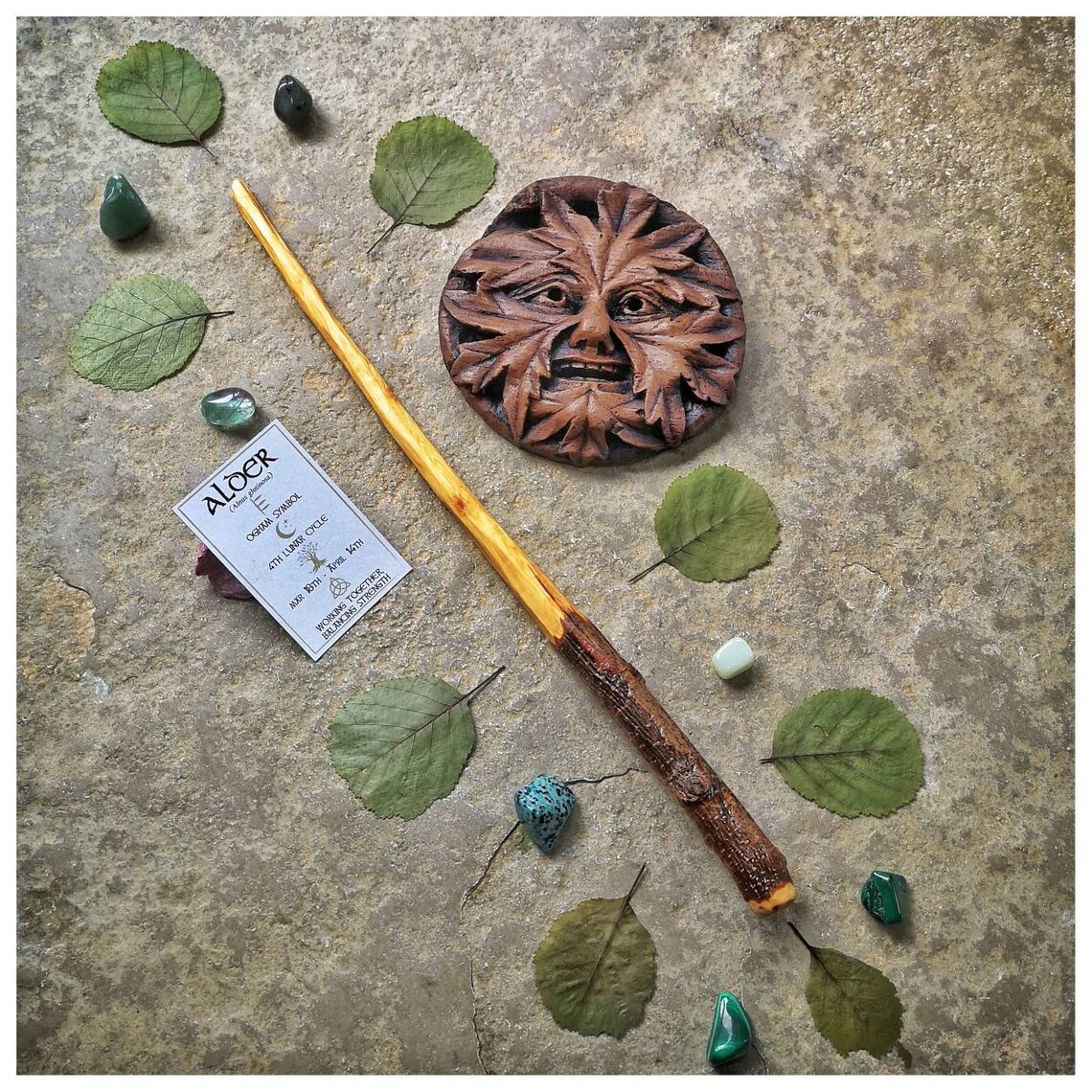 Alder Ritual Ogham Wand Magical Forest Tools Hand Made to - Etsy