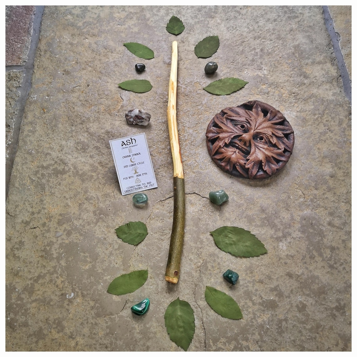 Ash Tree of Life Ritual Ogham Wand Magical Forest Tools - Etsy