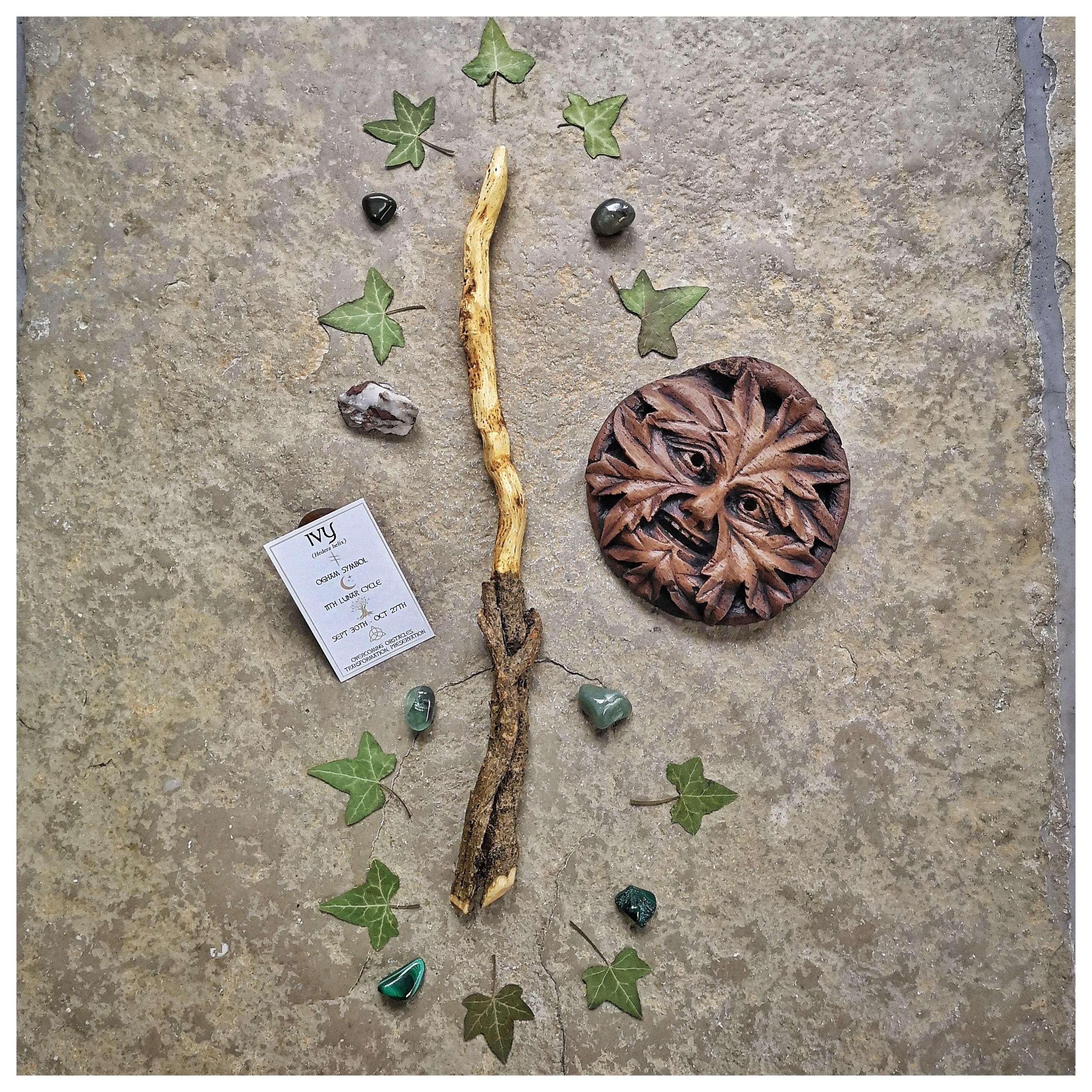Ivy Ritual Ogham Wand Magical Forest Tools Hand Made to Order With ...