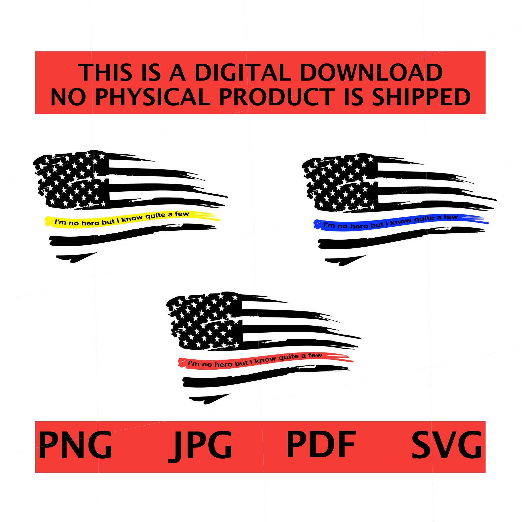 First Responder Police Fire Dispatcher Flags - Blue Red Gold Line ...