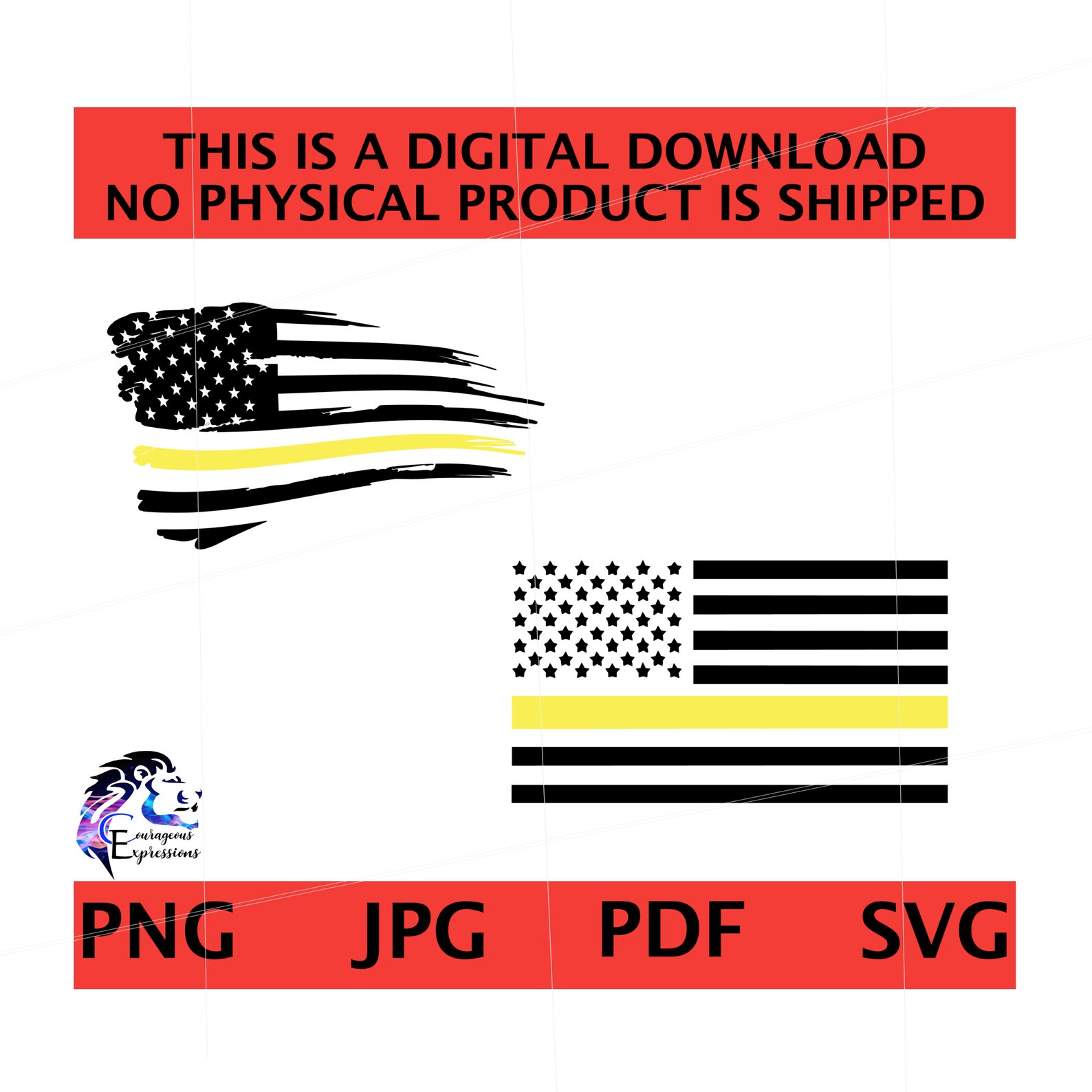 Thin Gold Line 911 Dispatcher Flag SVG First Responder - Etsy Österreich