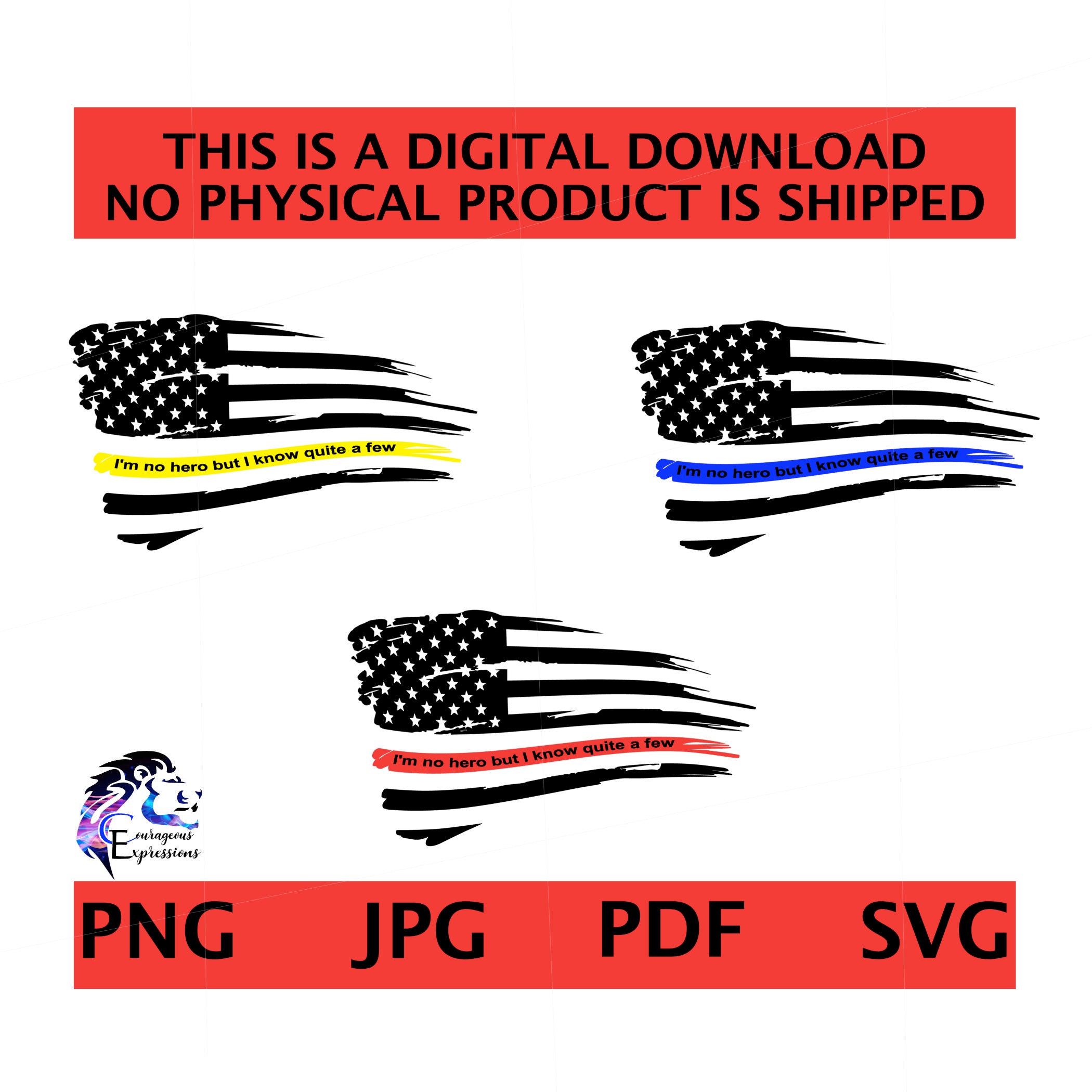 First Responder Police Fire Dispatcher Flags - Blue Red Gold Line ...