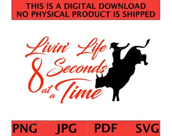 Bull Rider Svg - Etsy