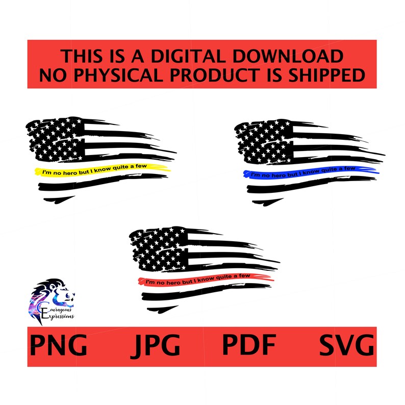 First Responder Police Fire Dispatcher Flags - Blue Red Gold Line ...
