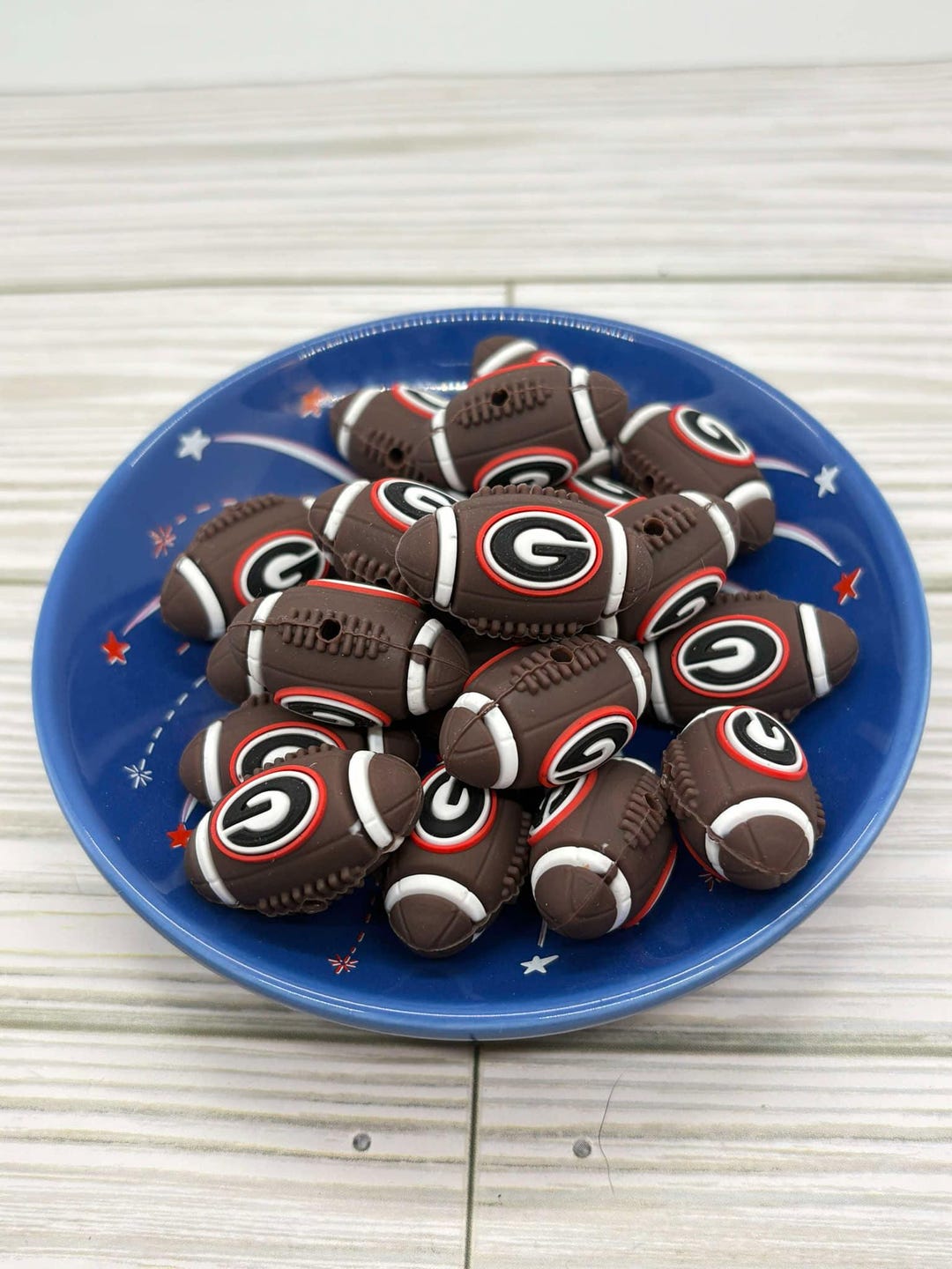 3D Doggy Football Focal Bead single Bead - Etsy