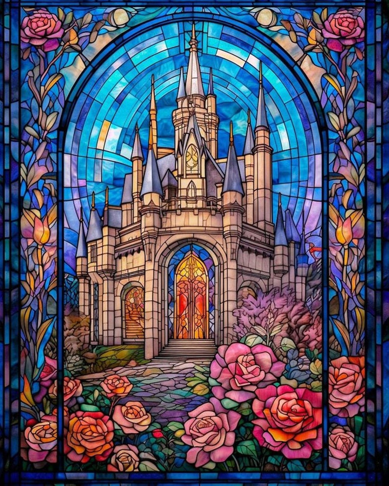 Castle in the Glass PNG - Etsy