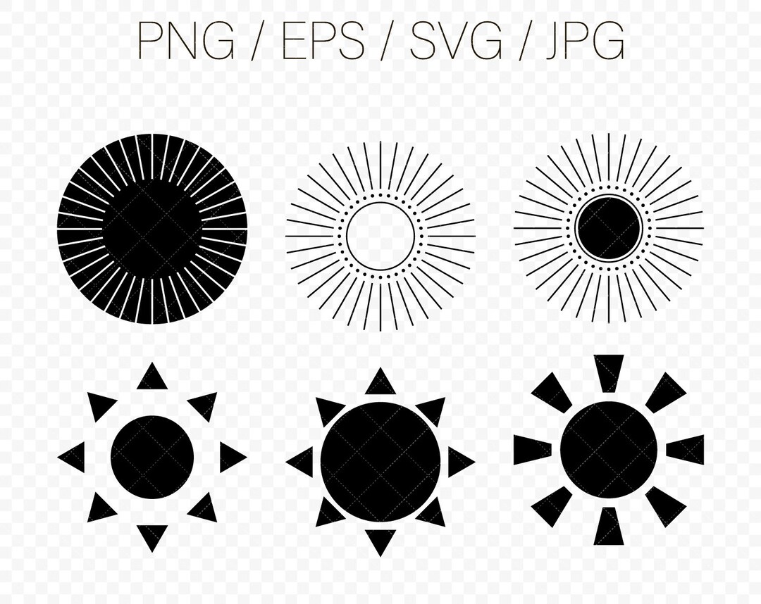 Sun Svg Sun Vector Logo Celestial Svg Sunshine Svg Sunset Svg Sunrise ...