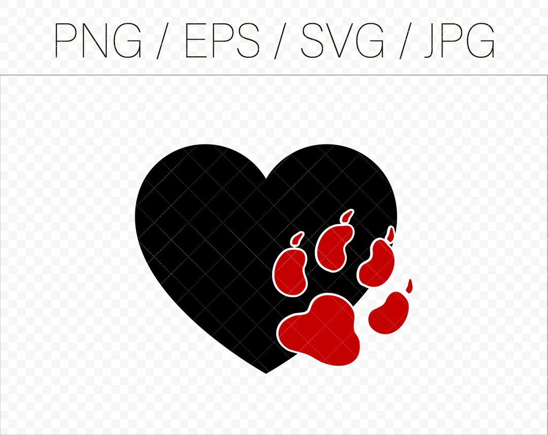 Heart Svg Love Svg Dog Lover Svg Dog Svg Dog Paw Svg Love Dogs - Etsy